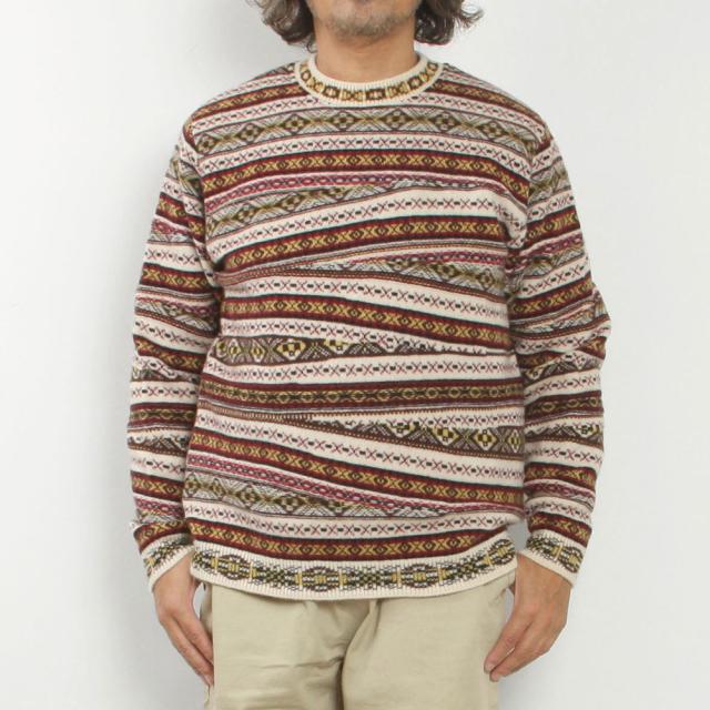 COOHEM コーヘム CRAZY FAIR ISLE KNIT P/O 13-254-008