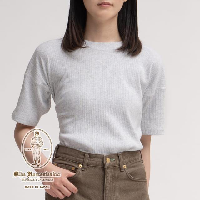 Olde steader オールドホームステッダー エクストラ コットン リブ クルーネック ショートスリーブ 半袖 ニット ニットソー コットンニット メンズ レディース ユニセックス EXTRA COTTON RIB EQP008