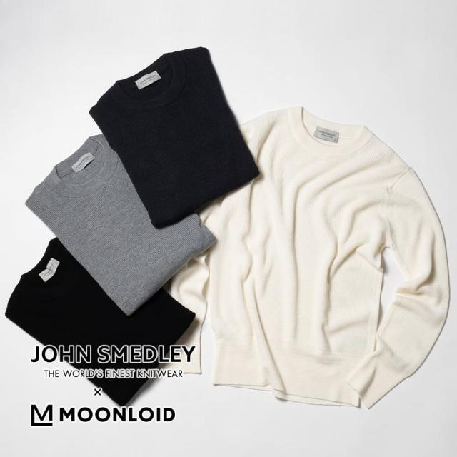 (正規品)ジョンスメドレー メンズ レディース メリノウール リブ ニット JOHN SMEDLEY A4405 エクストラファイン メリノ ...