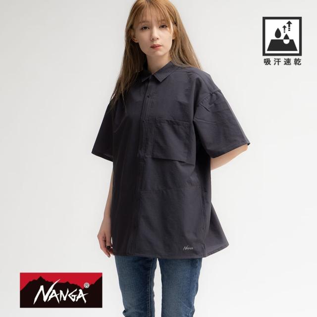 NANGA(ナンガ)/ DotAir COMFY S/S SHIRT(ドットエア コンフィー S/S シャツ) ドットエア 開襟 シャツ 半袖シャツ 涼しい 清涼 吸汗 速乾