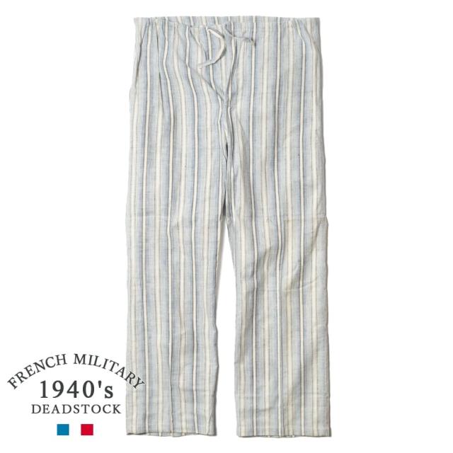 1940s FRENCH MILITARY FLANNEL PAJAMA PANTS DEAD STOCK フランス軍  VINTAGE ヴィンテージ  ミリタリー デッドストック