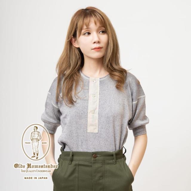 Olde steader(オールドホームステッダー)/Interknit Rib Henly Neck Short Sleeve(インターニットリブ ヘンリーネック ショートスリーブ)/カットソー Tシャツ 半袖 ヘンリー オーセンティックシャツ 肌着 US002 US002-IK