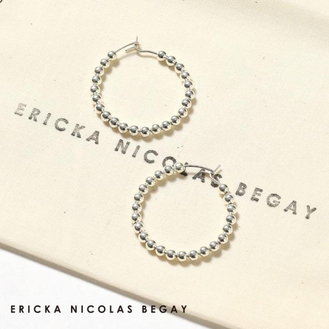 ERICKA NICOLAS BEGAY(エリッカニコラスビゲイ)/HOOP PIERCED(フープ ピアス)/ナバホ インディアンジュエリー シルバーパール