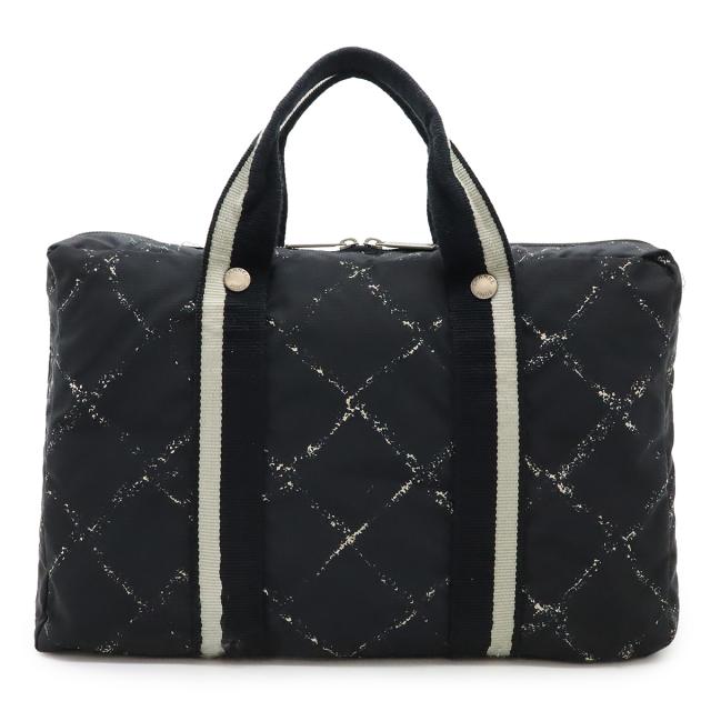 CHANEL シャネル 旧トラベルライン ビジネスバッグ ハンドバッグ トートバッグ ナイロン ブラック 黒 レッド 赤