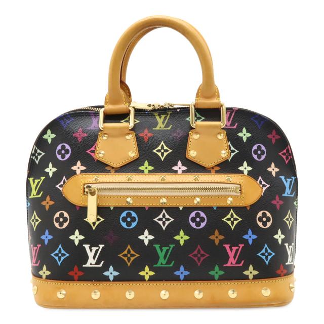 LOUIS VUITTON ルイ ヴィトン モノグラムマルチカラー アルマ ハンドバッグ スタッズ ノワール 黒 ブラック M92646