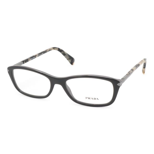 PRADA プラダ 眼鏡 めがね 伊達メガネ メガネフレーム スクエアタイプ 度なし クリア グレー マーブル 54□17 VPR04P