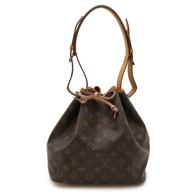 LOUIS VUITTON ルイ ヴィトン モノグラム プチノエ ショルダーバッグ セミショルダー ワンショルダー 肩掛け 巾着型 MALLETIER刻印 M42226