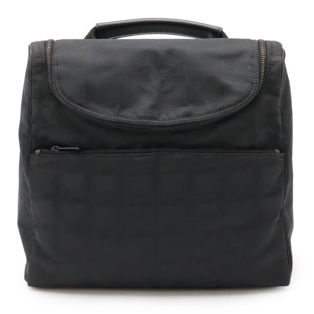 CHANEL シャネル ニュートラベルライン リュックサック バックパック 2WAY ショルダーバッグ ナイロンジャガード レザー ブラック 黒 A15958