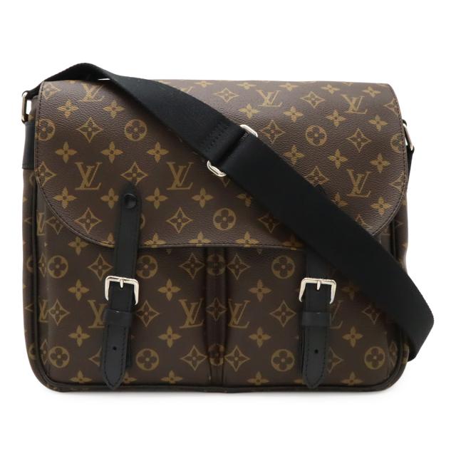LOUIS VUITTON ルイ ヴィトン モノグラムマカサー クリストファー メッセンジャー ショルダーバッグ 斜め掛け レザー M41643