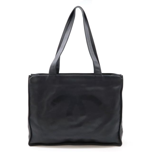 CHANEL シャネル ココマーク ロゴ トートバッグ ショルダーバッグ ショルダートート レザー ブラック 黒