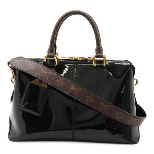 LOUIS VUITTON ルイ ヴィトン モノグラム トート ミロワール ハンドバッグ 2WAY ショルダーバッグ エナメル パテントレザー M54626