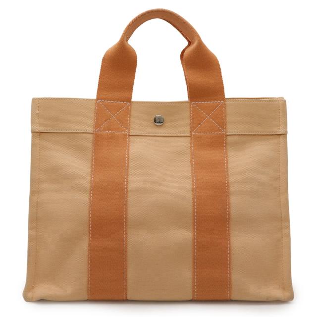 HERMES エルメス コキアージュ PM ボラボラ トートバッグ ハンドバッグ キャンバス パステルオレンジ ポーチ欠品