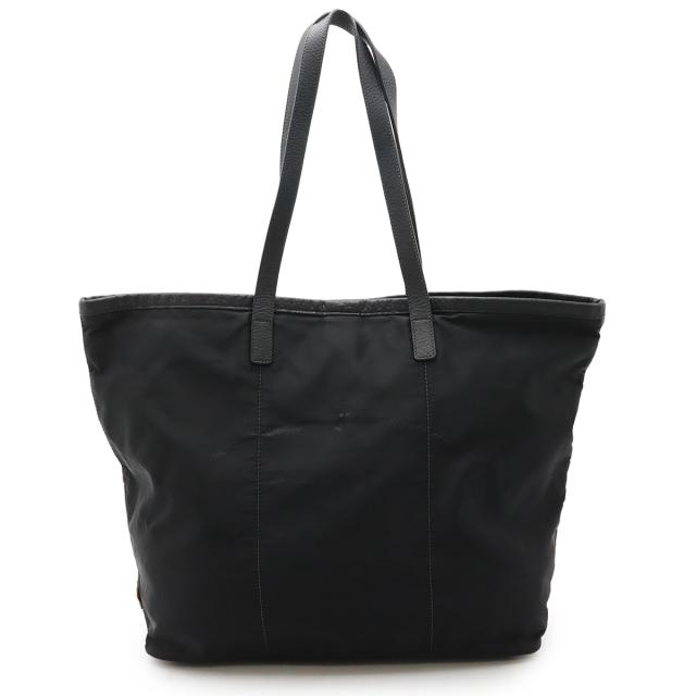 PRADA プラダ ロゴジャガード トートバッグ ショルダーバッグ セミショルダー ナイロン レザー NERO 黒 ブラック ゴールド金具 BR4634