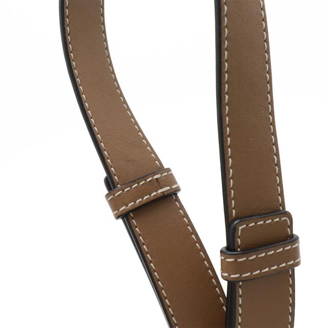 LOEWE ロエベ ハンモック ドローストリングバッグ スモール ハンドバッグ ショルダーバッグ レザー ベージュ ブラウン 314.12BZ95
