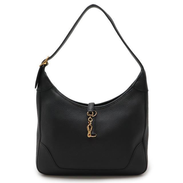 HERMES エルメス トリム31 ショルダーバッグ ワンショルダー セミショルダー トリヨンクレマンス ブルーインディゴ ネイビー ゴールド金具 □H刻印