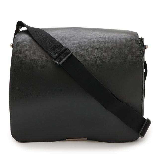 LOUIS VUITTON ルイ ヴィトン タイガ ヴィクトール ショルダーバッグ メッセンジャーバッグ レザー キャンバス アルドワーズ 黒 ブラック M30142