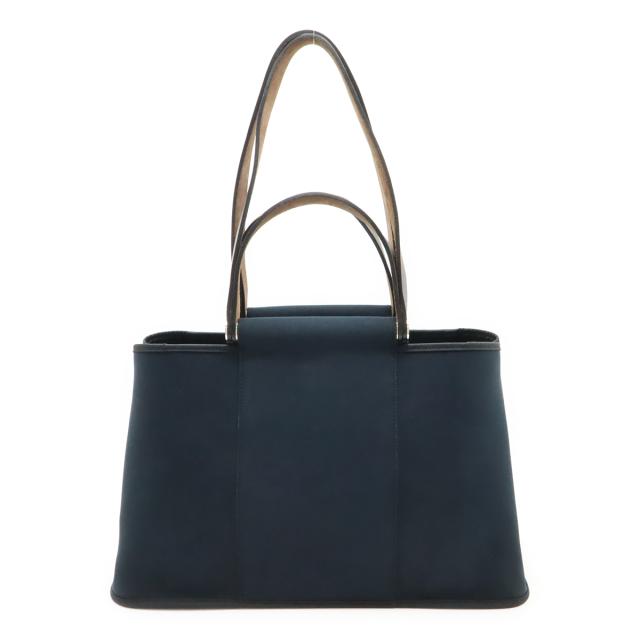 HERMES エルメス カバックエランPM トートバッグ ハンドバッグ 2WAY ショルダーバッグ 肩掛け トワルオフィシエ レザー ブラック 黒 □M刻印
