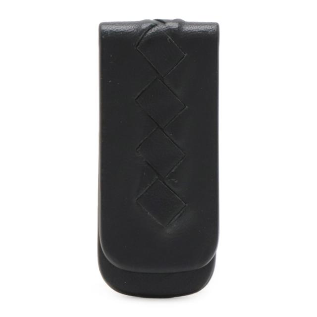 BOTTEGA VENETA ボッテガ ヴェネタ ボッテガベネタ イントレチャート マネークリップ ビルクリップ 札ばさみ レザー ブラック 黒