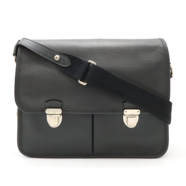 LOUIS VUITTON ルイ ヴィトン タイガ アレクセイ ショルダーバッグ 斜め掛け アルドワーズ 黒 ブラック シルバー金具 M32472