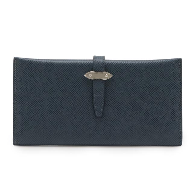 GLOBE TROTTER グローブ トロッター ジェット 2つ折長財布 二つ折り長財布 レザー ネイビー 紺 シルバー金具