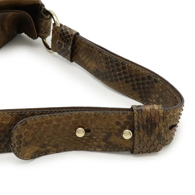 GUCCI グッチ Gウェーブ ホーボー ロゴ パイソン 蛇柄 ショルダー