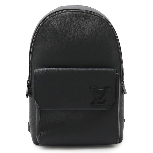 LOUIS VUITTON ルイ ヴィトン LVアエログラム パイロット スリングバッグ ボディバッグ ショルダーバッグ レザー ノワール 黒 ブラック M23736