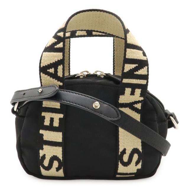 STELLA McCARTNEY ステラ マッカートニー ロゴ ショルダーバッグ ポシェット 2WAY ハンドバッグ ミニバッグ ナイロン レザー ブラック 700127W8729