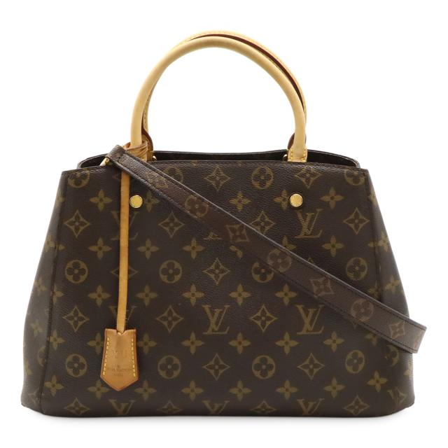 LOUIS VUITTON ルイ ヴィトン モノグラム モンテーニュMM ハンドバッグ 2WAY ショルダーバッグ ワンショルダー セミショルダー 肩掛け M41056