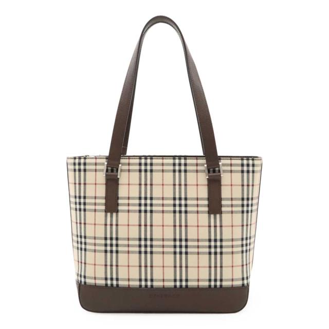 BURBERRY バーバリー ノバチェック チェック柄 トートバッグ ショルダーバッグ 肩掛け キャンバス レザー ベージュ ブラック ボルドー