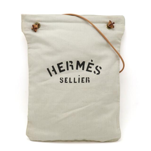 HERMES エルメス サック アリーヌGM ショルダーバッグ ワンショルダー セミショルダー トワルシェブロン レザー ナチュラル キャメル
