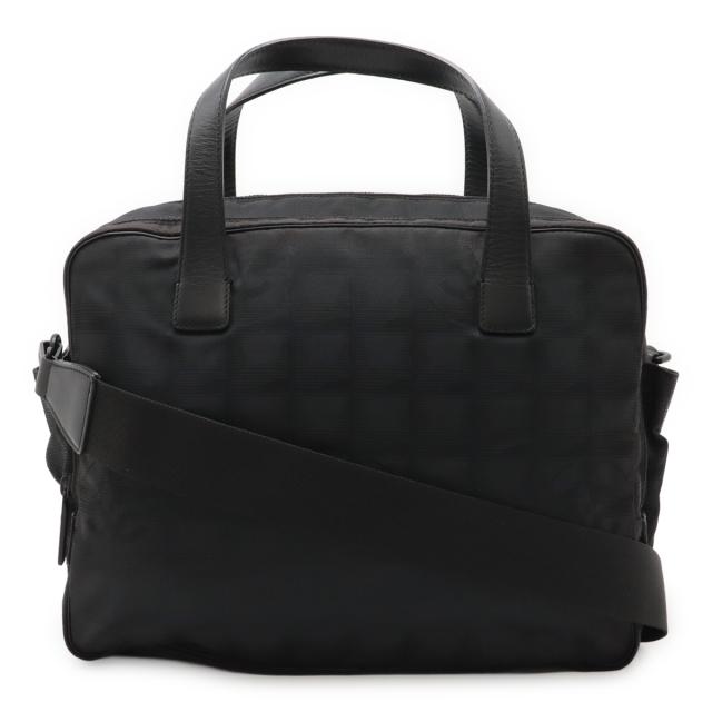 CHANEL シャネル ニュートラベルライン ハンドバッグ 2WAY トートバッグ ナイロンジャガード レザー ブラック 黒 A15970