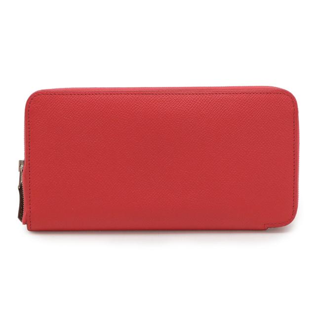 HERMES エルメス アザップロング シルクイン ラウンドファスナー 長財布 ヴォーエプソン レザー ローズエクストリーム ピンク シルバー金具 A刻印