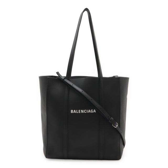 BALENCIAGA バレンシアガ エブリデイ トート XS ロゴ トートバッグ 2WAY ショルダーバッグ斜め掛け レザー ブラック 黒 551810