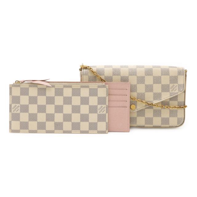 LOUIS VUITTON ルイ ヴィトン ダミエアズール ポシェット フェリシー ショルダーバッグ チェーンバッグ 2WAY クラッチバッグ N63106