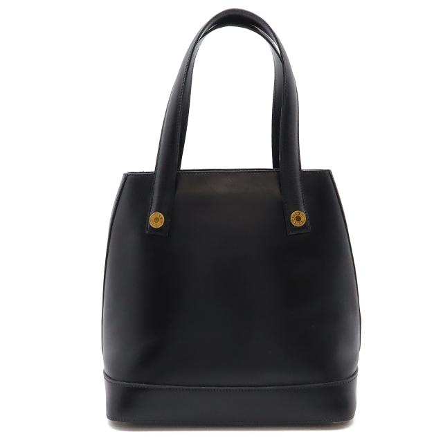 HERMES エルメス セリエ ソルボンヌ トートバッグ ハンドバッグ レザー ブラック 黒 ゴールド金具 ○Y刻印