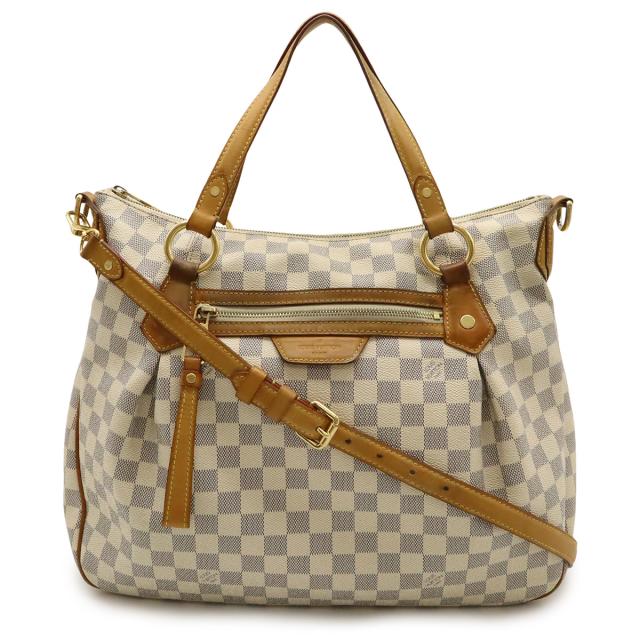 LOUIS VUITTON ルイ ヴィトン ダミエアズール イーヴォラMM トートバッグ ハンドバッグ 2WAY ショルダーバッグ ゴールド金具 N41133