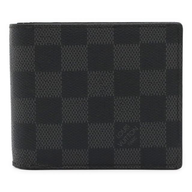 LOUIS VUITTON ルイ ヴィトン ダミエグラフィット ポルトフォイユ マルコNM 2つ折財布 二つ折り財布 新型 イニシャル入り N63336