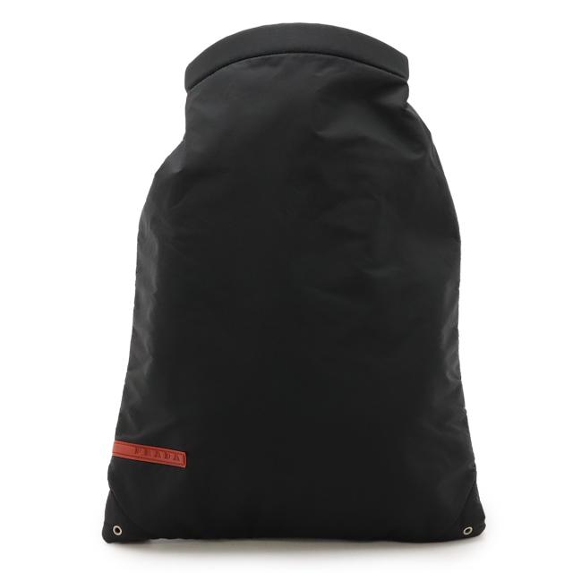 PRADA プラダ プラダスポーツ バックパック リュックサック ナイロン NERO 黒 ブラック レッド シルバー金具