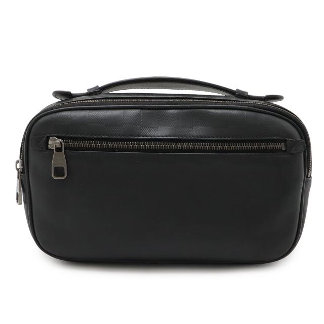 LOUIS VUITTON ルイ ヴィトン ダミエアンフィニ アンブレール ボディバッグ ウエストバッグ 2WAY レザー オニキス 黒 ブラック N41288
