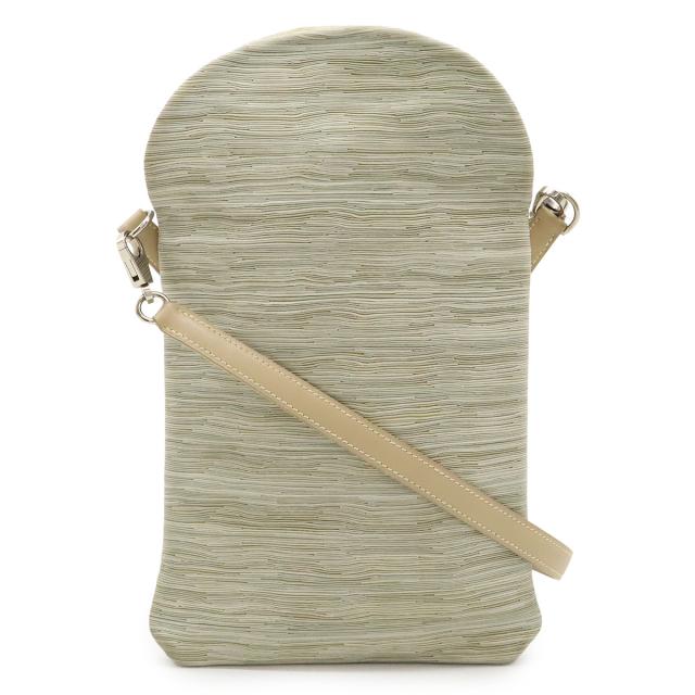 HERMES エルメス ピロー ヴィブラート ボックスカーフ ショルダーバッグ 斜め掛け ショルダーポーチ ライトグリーン ベージュ マルチ