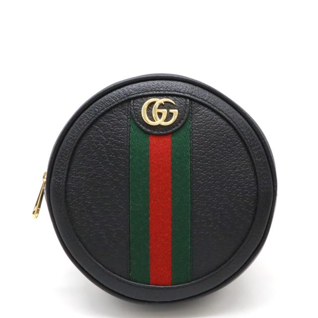 GUCCI グッチ オフィディア シェリーライン GGマーモント ラウンド バックパック リュックサック ミニリュック レザー ブラック 黒 598661