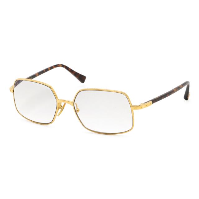 LOUIS VUITTON ルイ ヴィトン 眼鏡 めがね メガネフレーム 度入り スクエアフレーム ブラウン系マルチカラー ゴールド金具 Z0041U