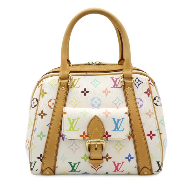 LOUIS VUITTON ルイ ヴィトン モノグラムマルチカラー プリシラ ハンドバッグ ミニバッグ ブロン 白 ホワイト M40096
