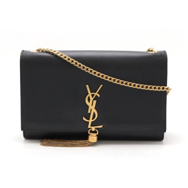 SAINT LAURENT PARIS サン ローラン パリ YSL イブサンローラン クラシックケイト モノグラム チェーンショルダーバッグ レザー ブラック 354119