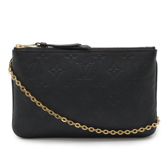 LOUIS VUITTON ルイ ヴィトン モノグラムアンプラント ポシェット ドゥーブル ジップ チェーンショルダーバッグ 2WAY ノワール 黒 ブラック M68568