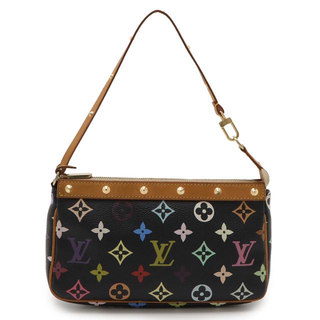 LOUIS VUITTON ルイ ヴィトン モノグラムマルチカラー ポシェット アクセソワール アクセサリーポーチ 小物入れ ノワール 黒 ブラック M92648