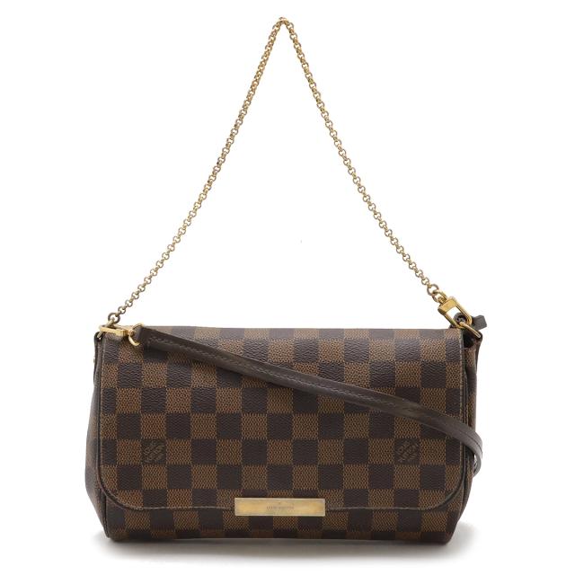 LOUIS VUITTON ルイ ヴィトン ダミエ フェイボリットMM ショルダーバッグ 斜め掛け 2WAY クラッチバッグ アクセサリーポーチ N41129