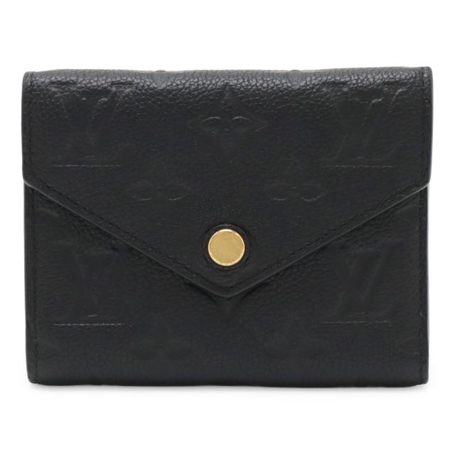 LOUIS VUITTON ルイ ヴィトン モノグラムアンプラント ポルトフォイユ ヴィクトリーヌ 3つ折財布 三つ折り財布 ノワール 黒 ブラック M64060