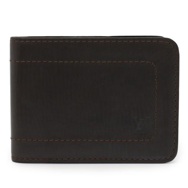 LOUIS VUITTON ルイ ヴィトン ユタ ポルト ビエ 6カルト クレディ プリュス 2つ折札入れ 二つ折り財布 カフェ 茶 ブラウン パスケース欠品 M92074