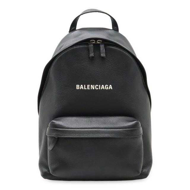 BALENCIAGA バレンシアガ エブリデイ ロゴ バックパック リュックサック デイパック レザー ブラック 黒 ホワイト 白 552374